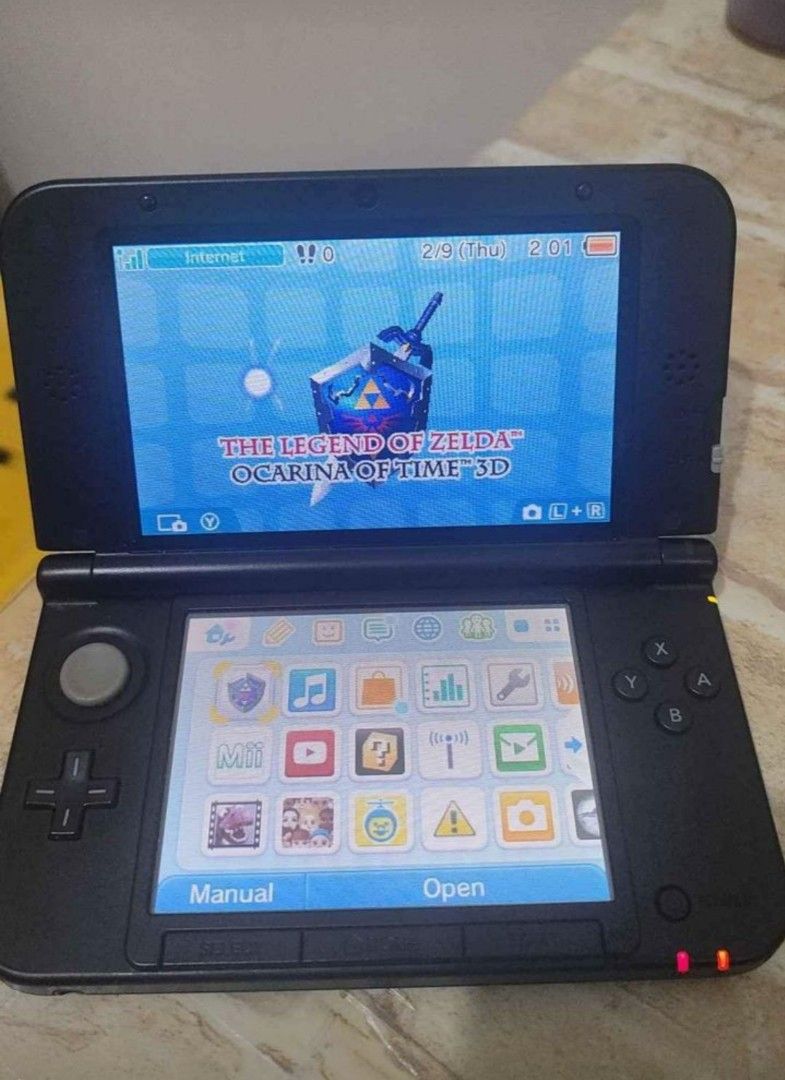 3DS XL with Zelda Ocarina of Time, Video Gaming, Video Game Consoles ...