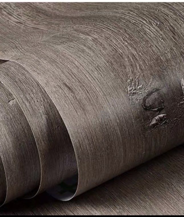 60cm/80cm/90cm Width Wood Grain PVC Stickers Wallpaper Decal Wardrobe ...
