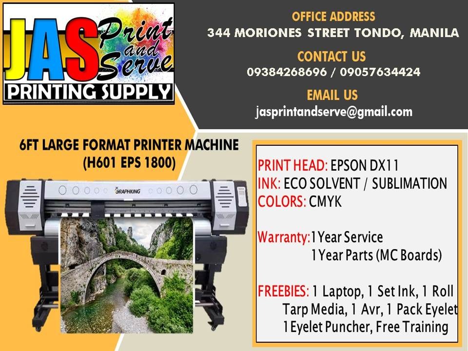 6ft Eco Solvent DX11 Printer, Computers & Tech, Printers, Scanners ...