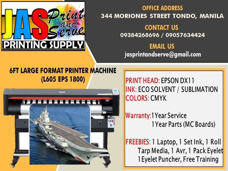 6ft Eco Solvent Printer DX11 for Tarp, Computers & Tech, Printers ...