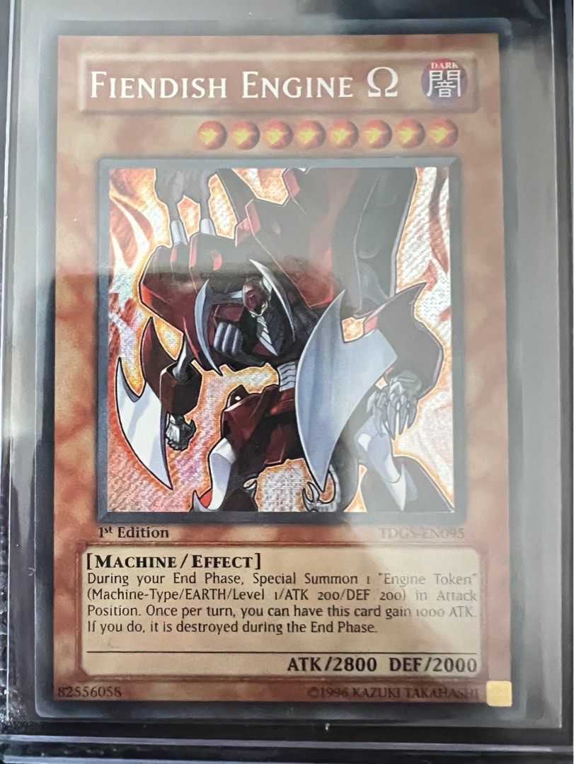 遊戲王 Yugioh: Fiendish Engine Ω TDGS Secret 1st [Monster], 興趣及遊戲, 玩具 & 遊戲 ...