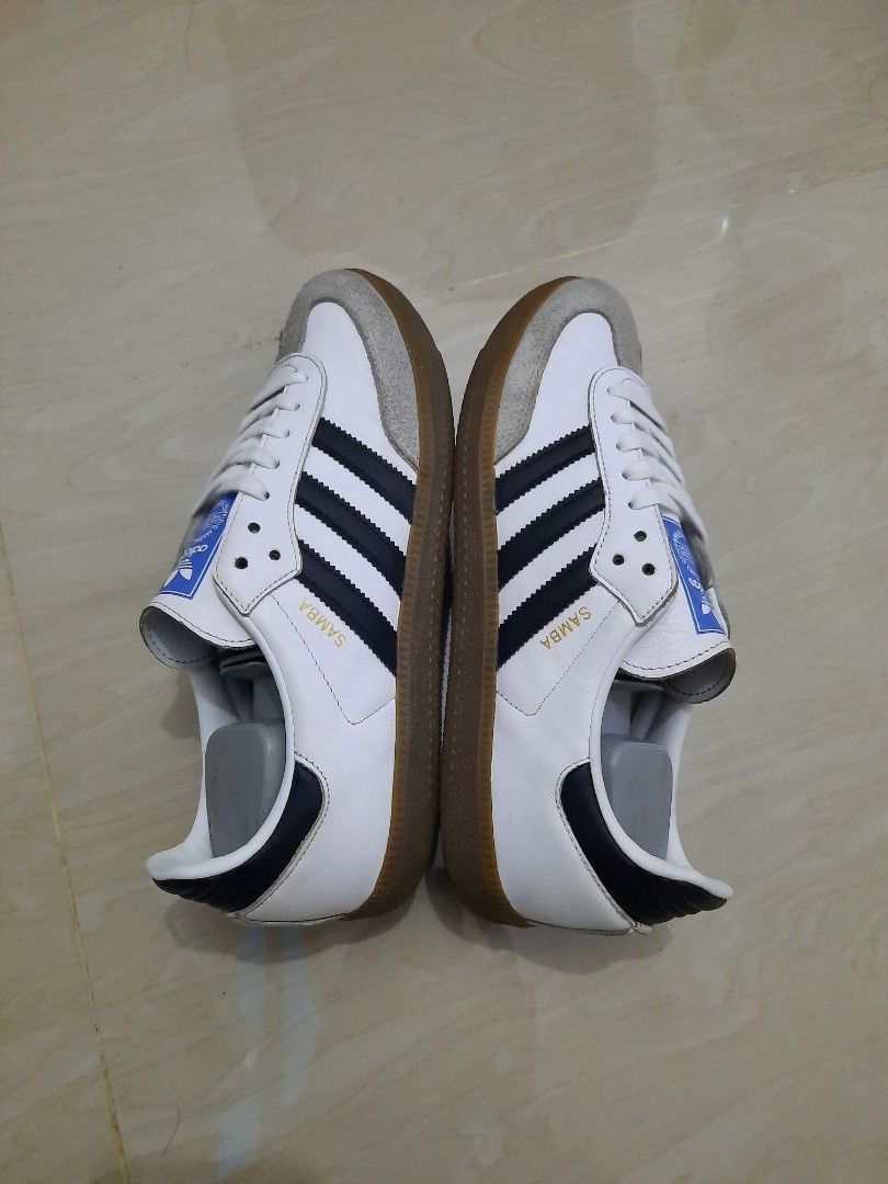 Adidas Samba OG White Original, Fesyen Pria, Sepatu , Sneakers di Carousell