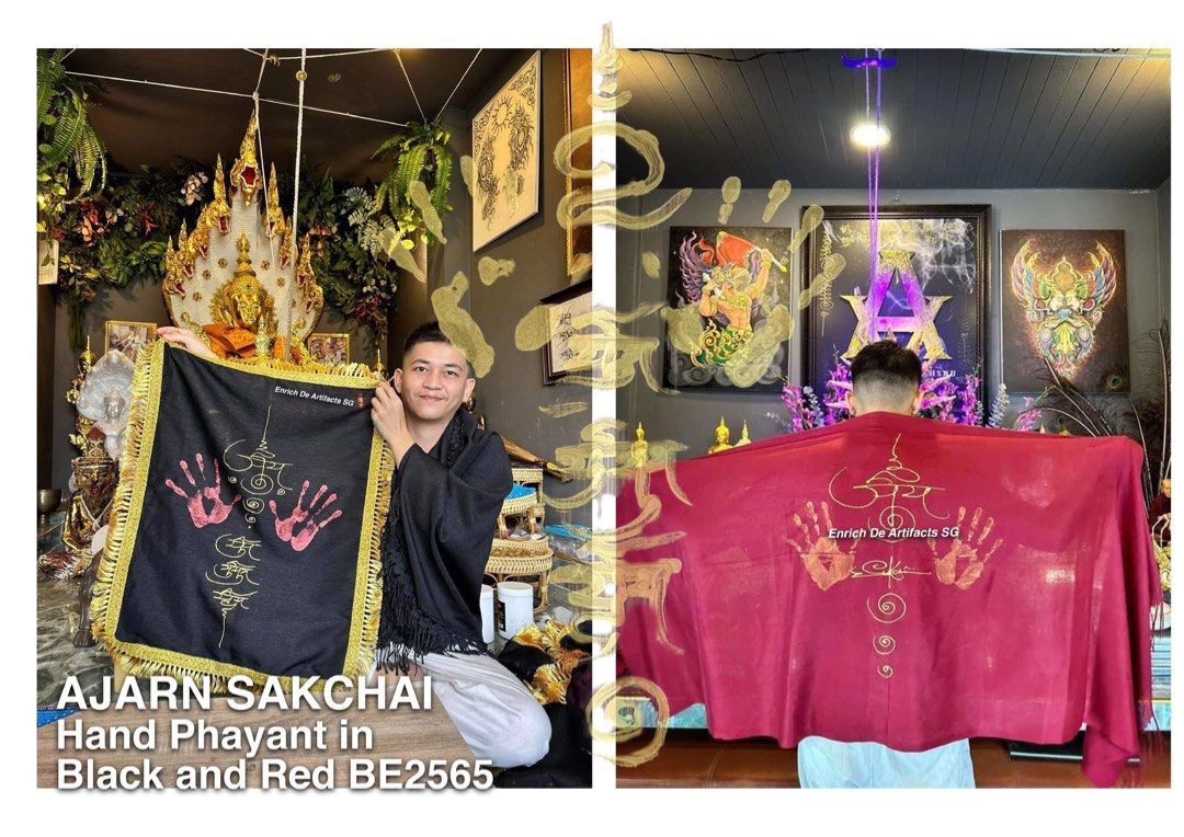 Ajarn Sakchai Hand Print Phayant BE2565, Hobbies & Toys, Memorabilia ...