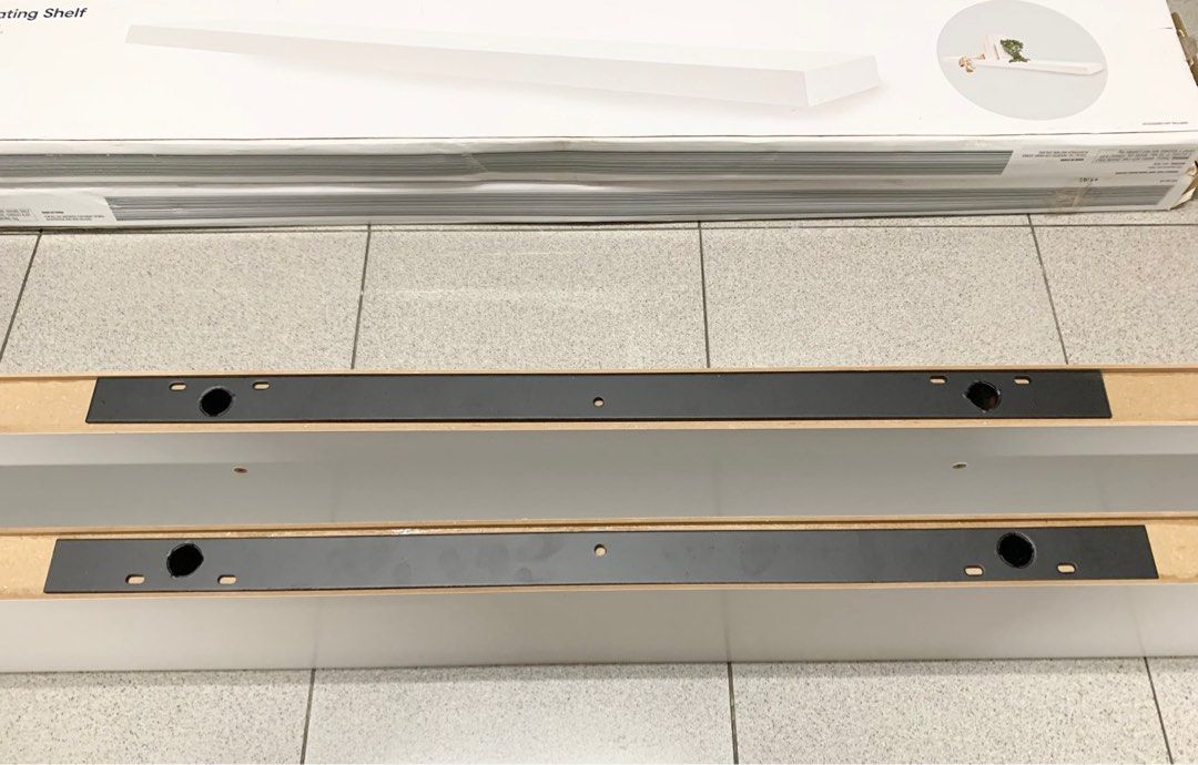 Anko Floating Shelf, 1.1 meter, White, Shelves, Pair, Furniture & Home ...