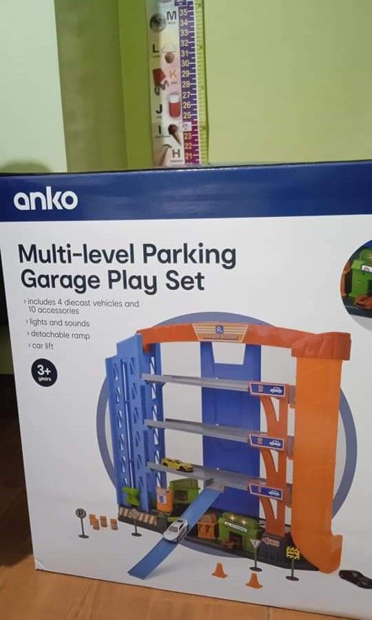 Anko Multi level parking garage playset, Hobbies & Toys, Toys & Games on Carousell
