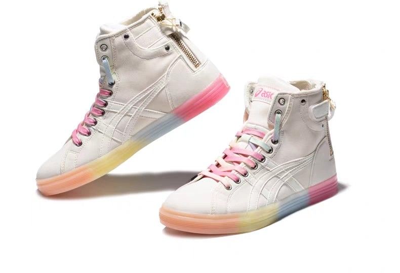 Asics High Top Rainbow Sneakers, Women's Fashion, Footwear, Sneakers on ...