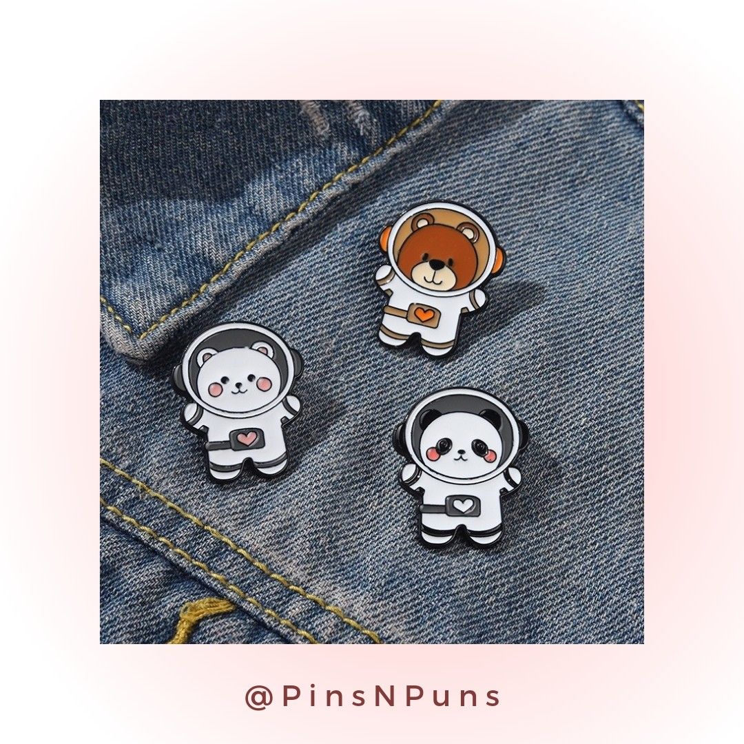 Astronaut Enamel Pins Womens Fashion Watches And Accessories Other