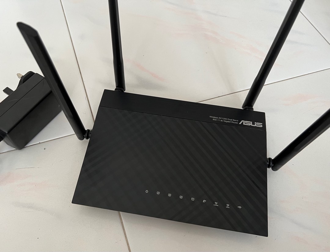 Asus RT AC1200G+ Router, TV & Home Appliances, Electrical, Adaptors ...