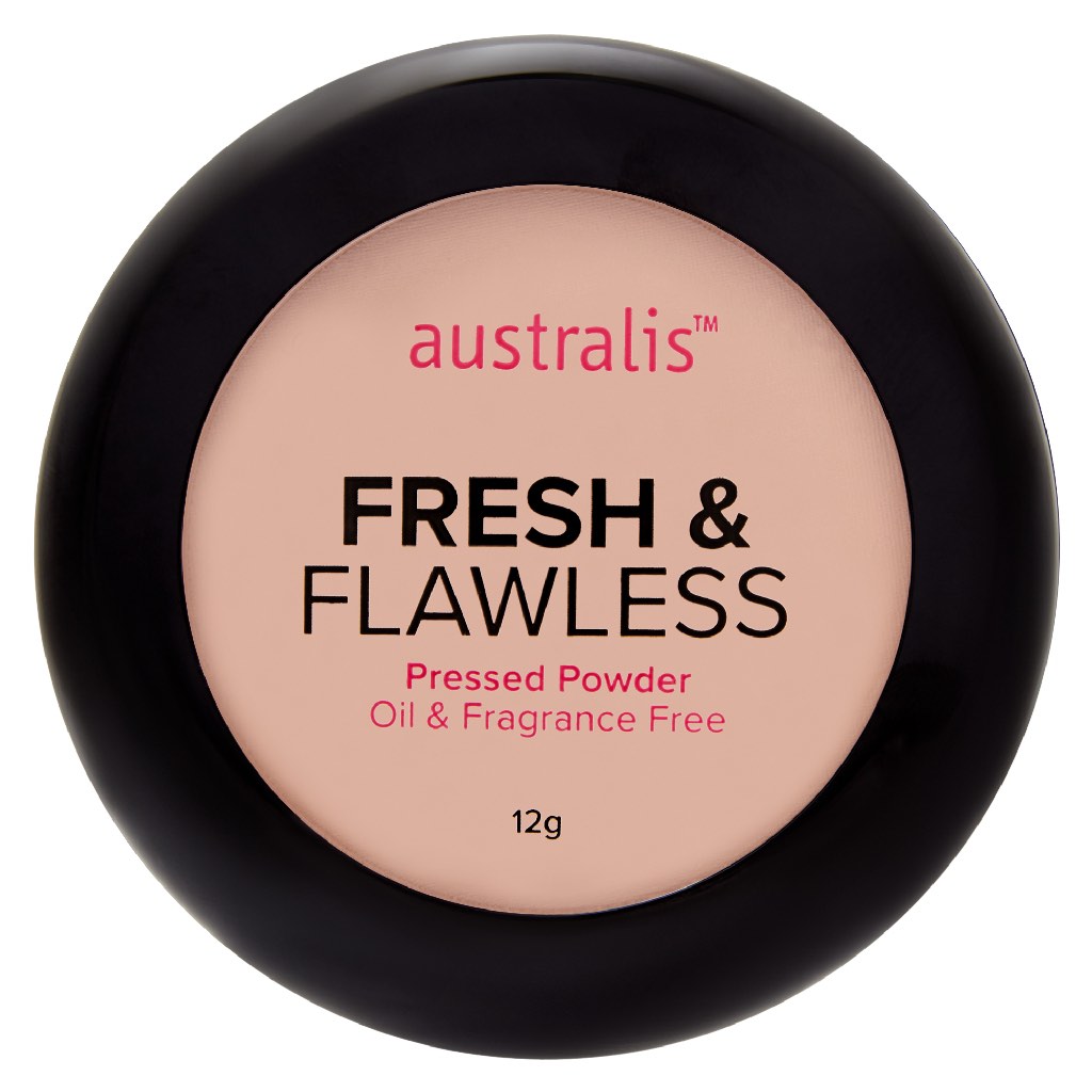 Australis Fresh & Flawless Pressed Foundation Face Powder Deep Natural ...