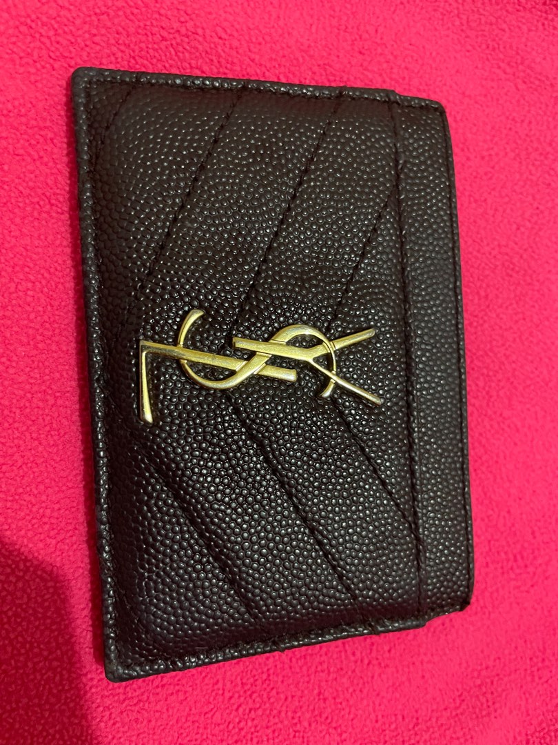 Authentic YSL card holder, Luxury, Bags & Wallets on Carousell