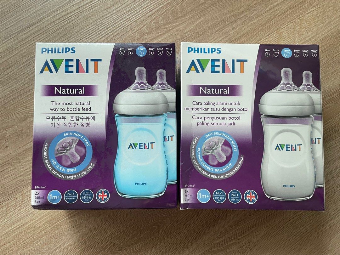Avent natural 2X 260ml, Babies & Kids, Nursing & Feeding, Breastfeeding ...