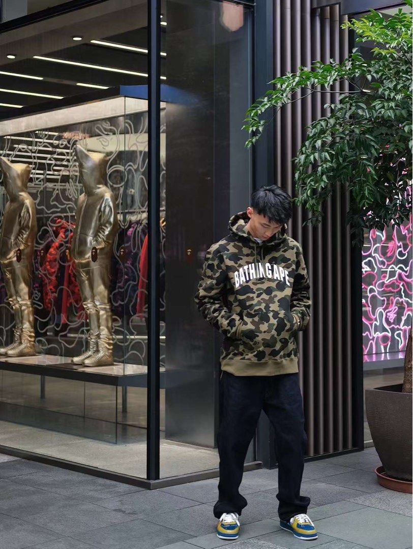 BAPE STA RELAXED FIT DENIM PANTS, Men's Fashion, Bottoms, Jeans on ...