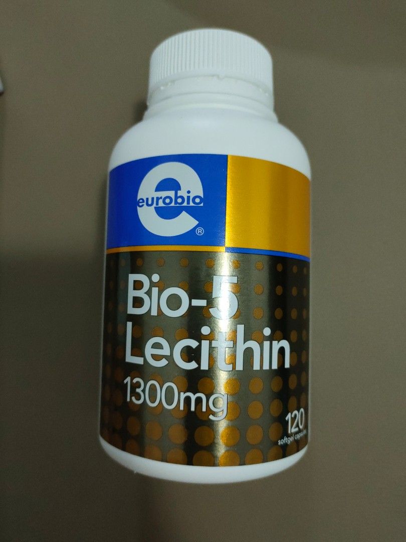 [EXP 5/2024] eurobio bio-5 lecithin 1300MG 120's, Health & Nutrition ...