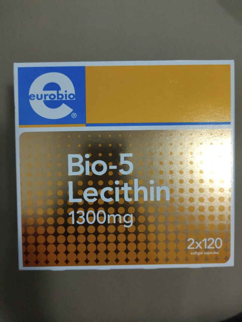 [EXP 5/2024] eurobio bio-5 lecithin 1300MG 120's, Health & Nutrition ...