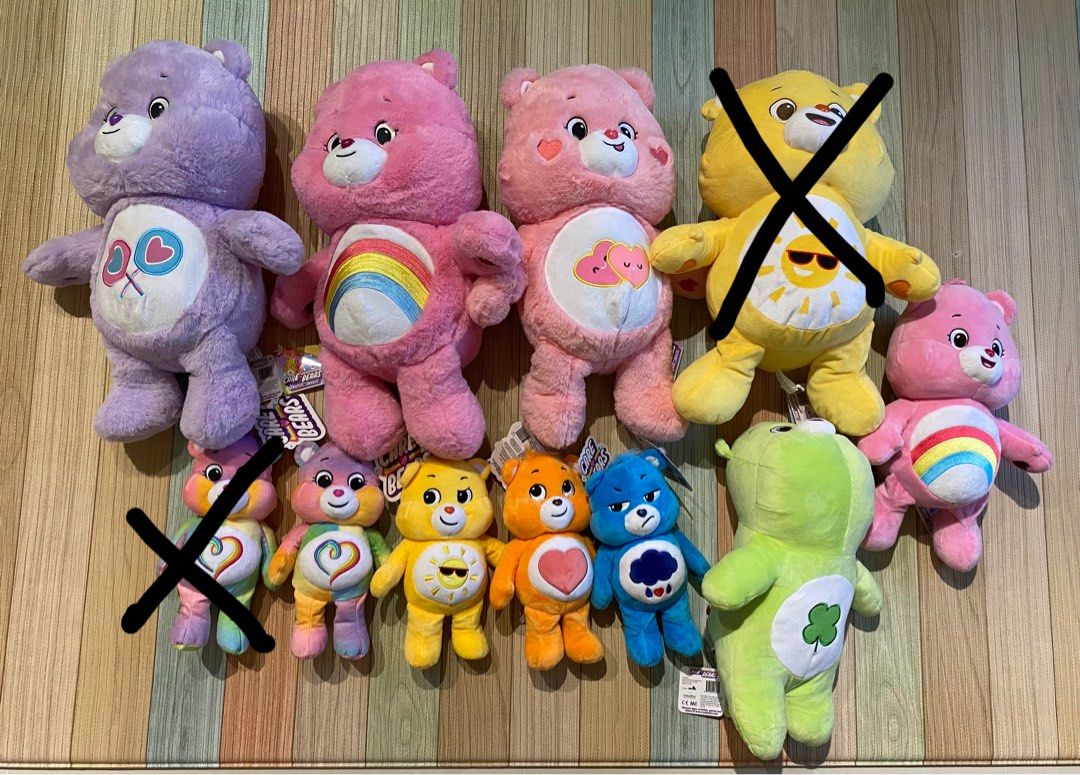 BNWT Jumbo Medium Small Care Bears, Hobbies & Toys, Toys & Games on ...