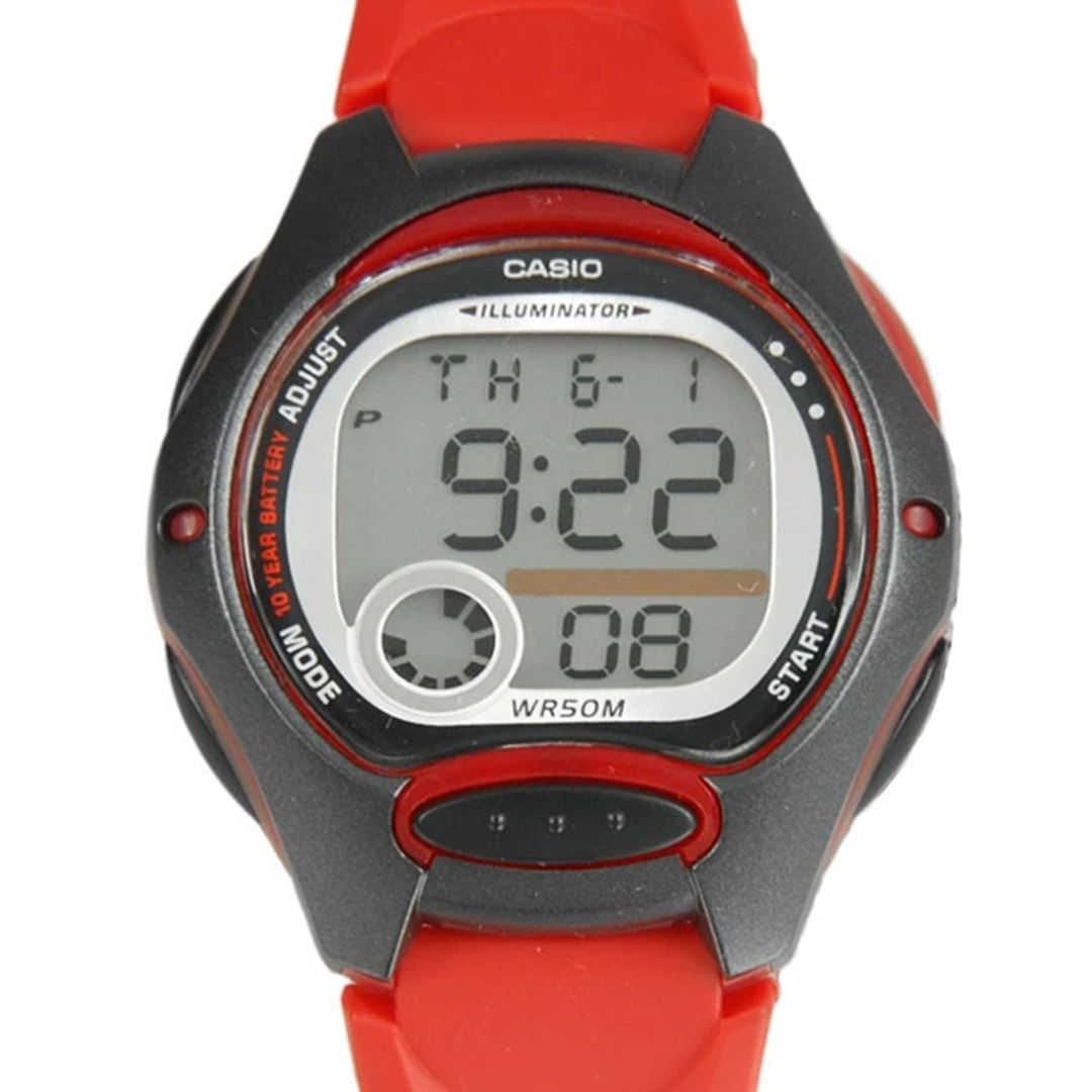 Brand New Casio Red Digital Watch LW-200-4A LW200-4AV LW-200-4AVDF, Men ...