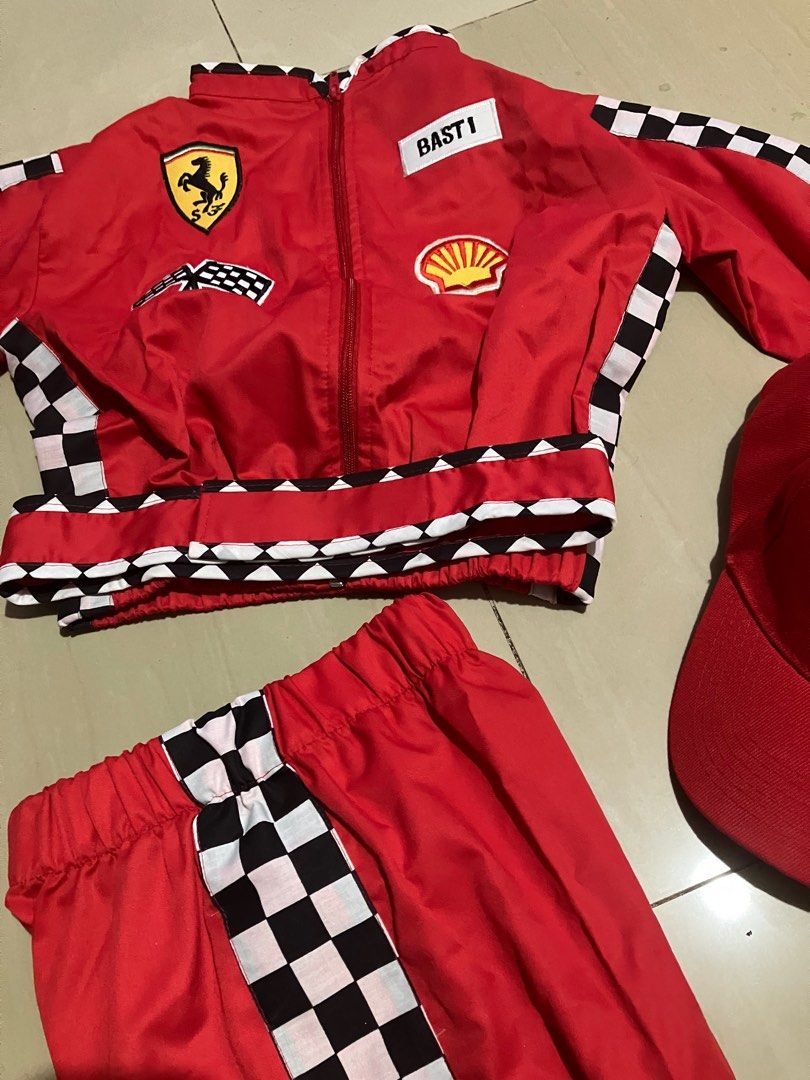 Car Racing Costume, Ferrari, Babies & Kids, Babies & Kids Fashion on ...