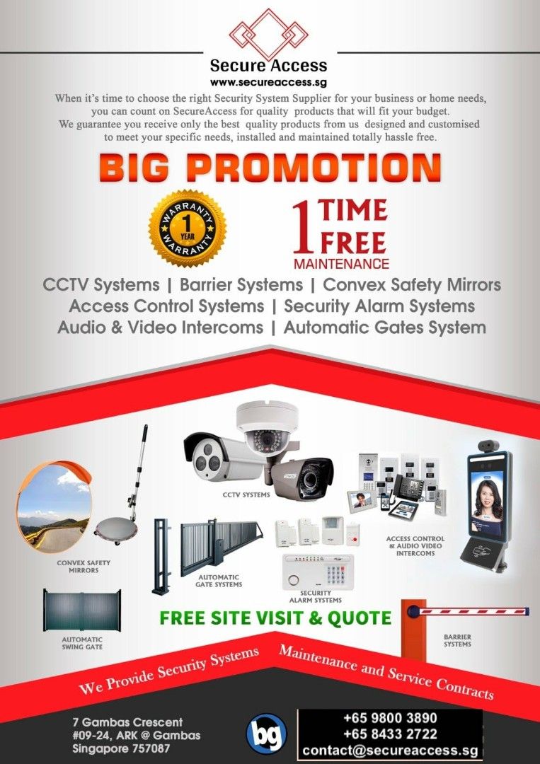 CCTV , SECURITY SYSTEMS,, Announcements on Carousell