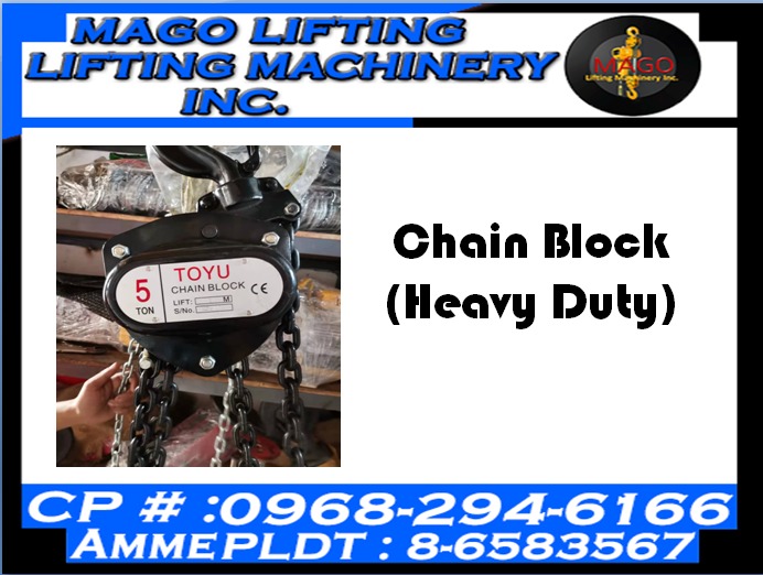 Chain block( heavy duty), Commercial & Industrial, Construction Tools ...
