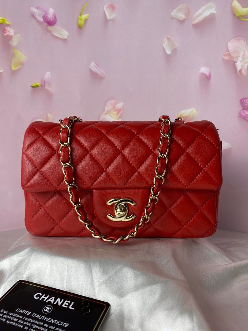 Chanel Mini Rectangle Flap, Luxury, Bags & Wallets on Carousell
