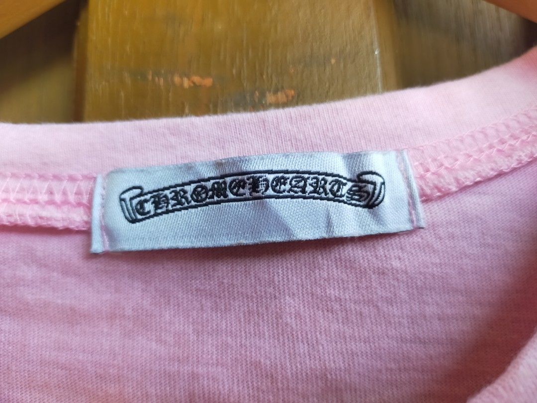 Chrome Hearts pink logo shirt, Women's Fashion, Tops, Shirts on Carousell