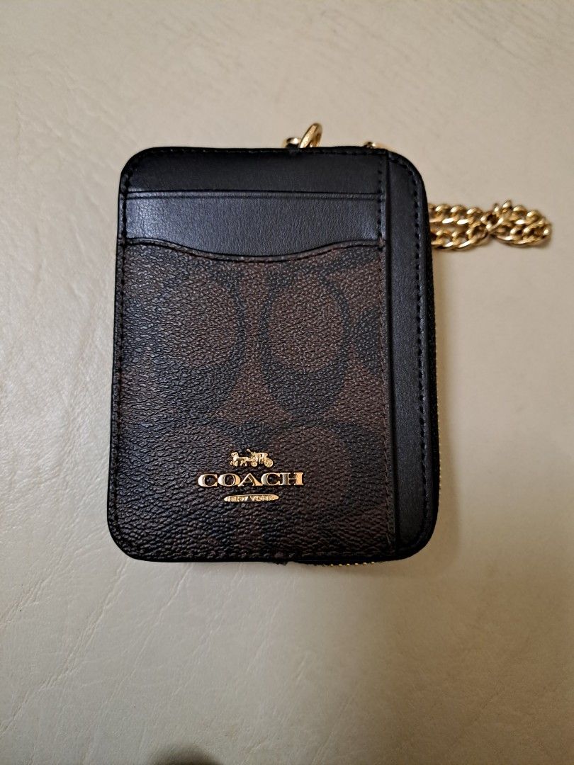 Coach zip card wallet, Women's Fashion, Bags & Wallets, Wallets & Card ...