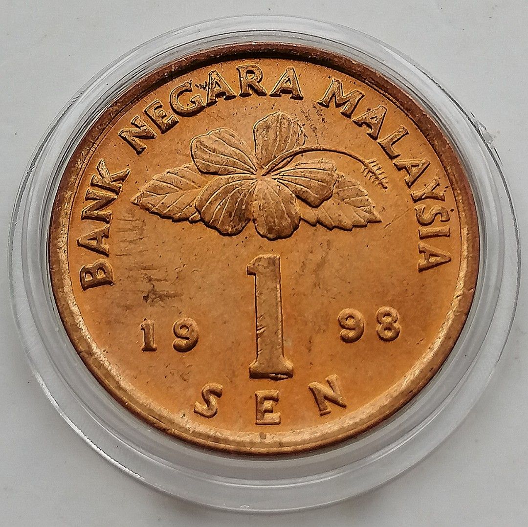 COIN - 1 SEN MALAYSIA 1998 ( UNC ), Hobbies & Toys, Collectibles ...
