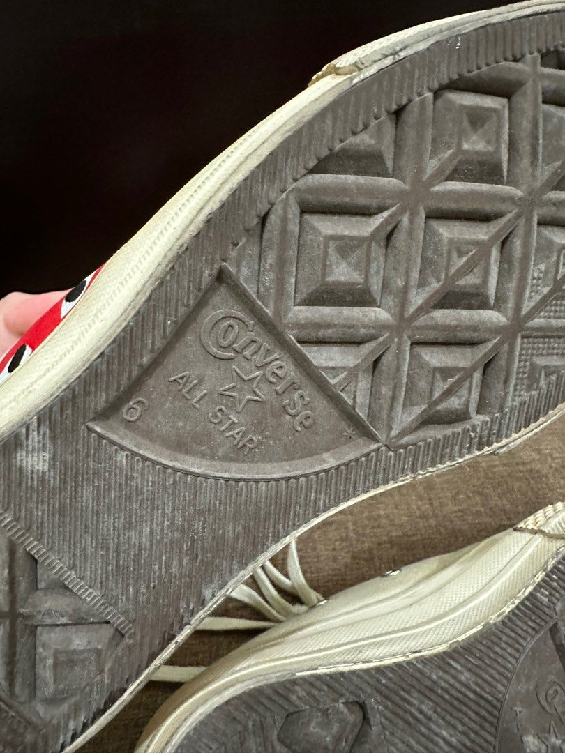 Converse CDG White, Women's Fashion, Footwear, Sneakers on Carousell