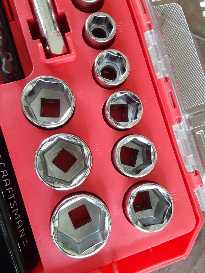 CRAFTSMAN SOCKET SET INCHES 24 PCS, Commercial & Industrial ...