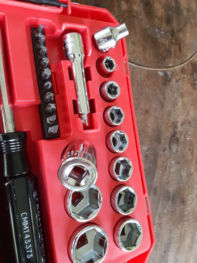CRAFTSMAN SOCKET SET INCHES 24 PCS, Commercial & Industrial ...