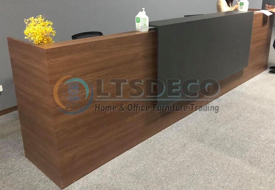 CUSTOMIZED RECEPTION TABLE FURNITURE OFFICE PARTITION, Furniture & Home ...