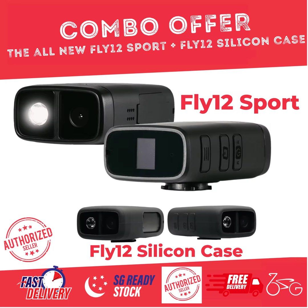 Cycliq Fly12 Sport Fly6 Gen 3 front-facing bike camera and light Rear ...