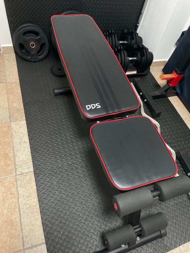 DDS Foldable Gym Bench, Sports Equipment, Exercise & Fitness, Cardio ...
