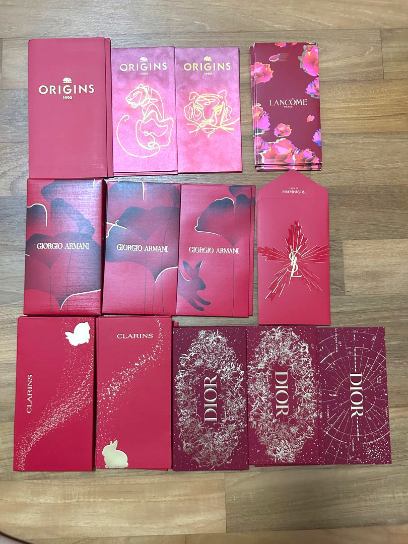Dior Origins Lancome Armani YSL Clarins red packet, Hobbies & Toys ...