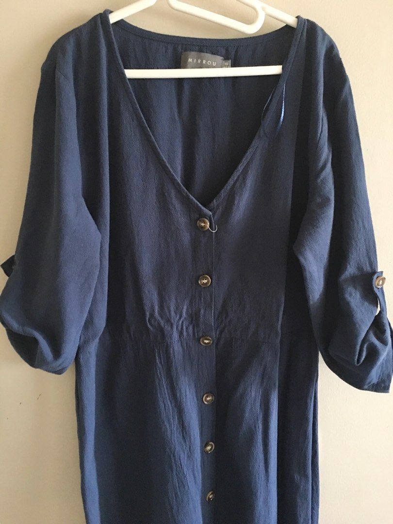 DOTTI Navy Blue Dress, Women's Fashion, Dresses & Sets, Dresses on ...