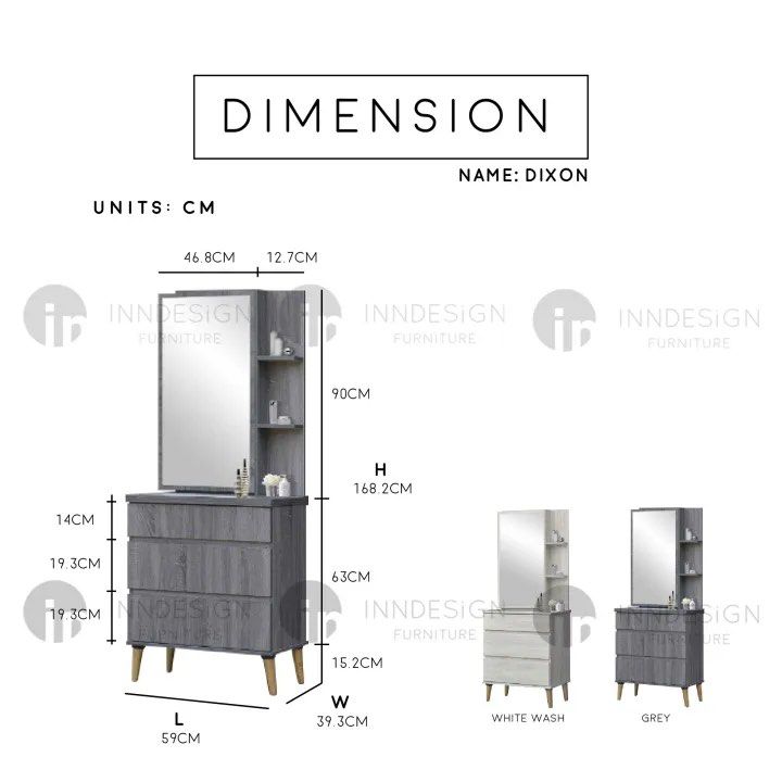 dressing table dresser sliding door, Furniture & Home Living, Furniture ...