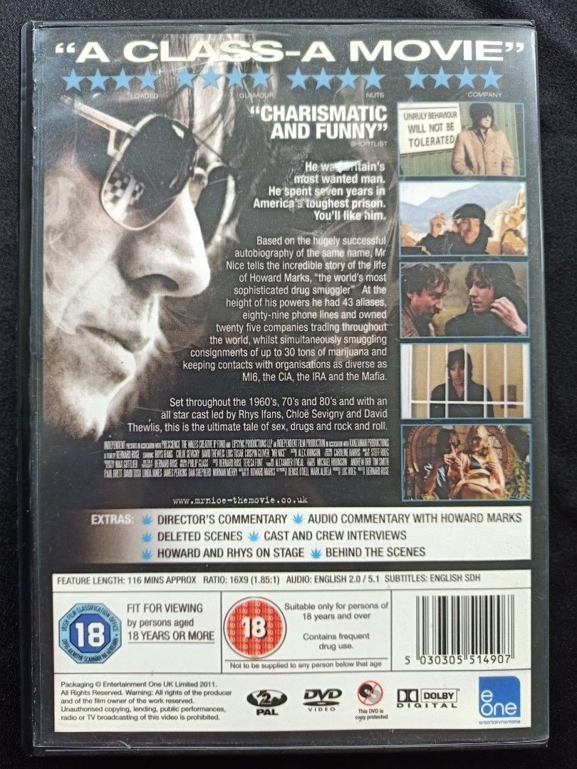 DVD Mr. Nice, Hobbies & Toys, Music & Media, CDs & DVDs on Carousell
