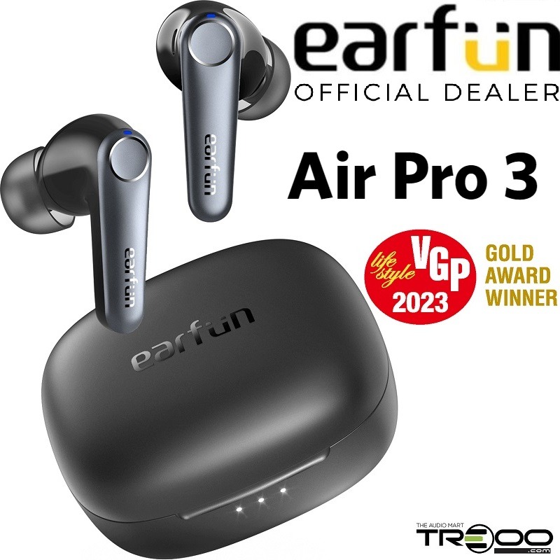 Earfun Air Pro 3 True Wireless Bluetooth v5.3 Noise-Cancelling In-Ear ...