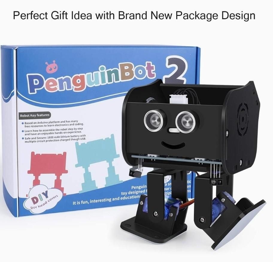Elegoo Penguin Bot Biped Robot Kit Compatible With Arduino Project With Assembling Tutorialstem