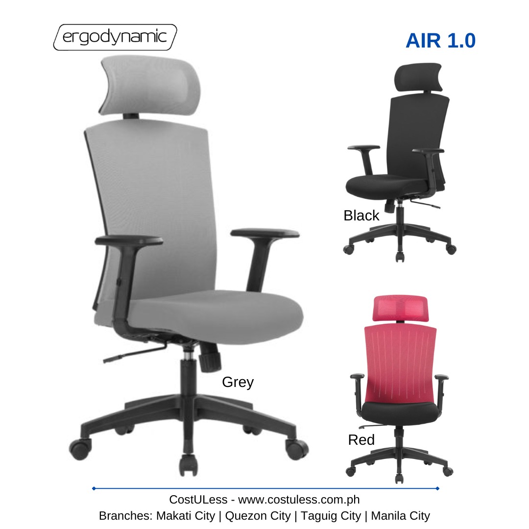 Ergodynamic AIR 1.0 Mesh Chair Office Furniture, Work From Home Chair ...