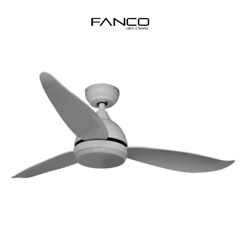 Fanco B-STAR Ceiling Fan in White / Wood / Black, Furniture & Home ...