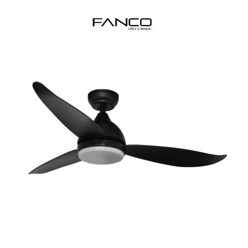 Fanco B-STAR Ceiling Fan in White / Wood / Black, Furniture & Home ...