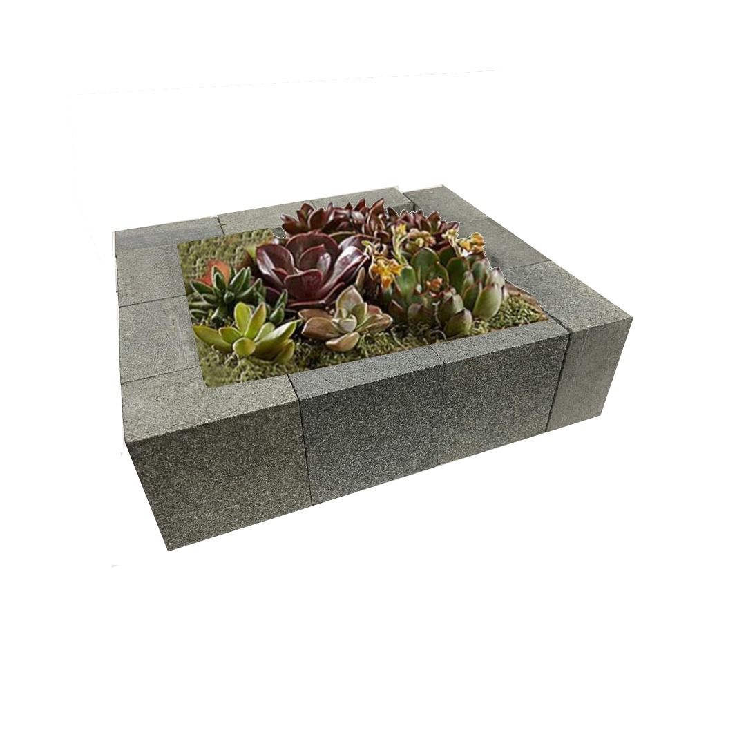 Garden Stone Base Curb Kerb Surround Planter Pot, Furniture & Home ...