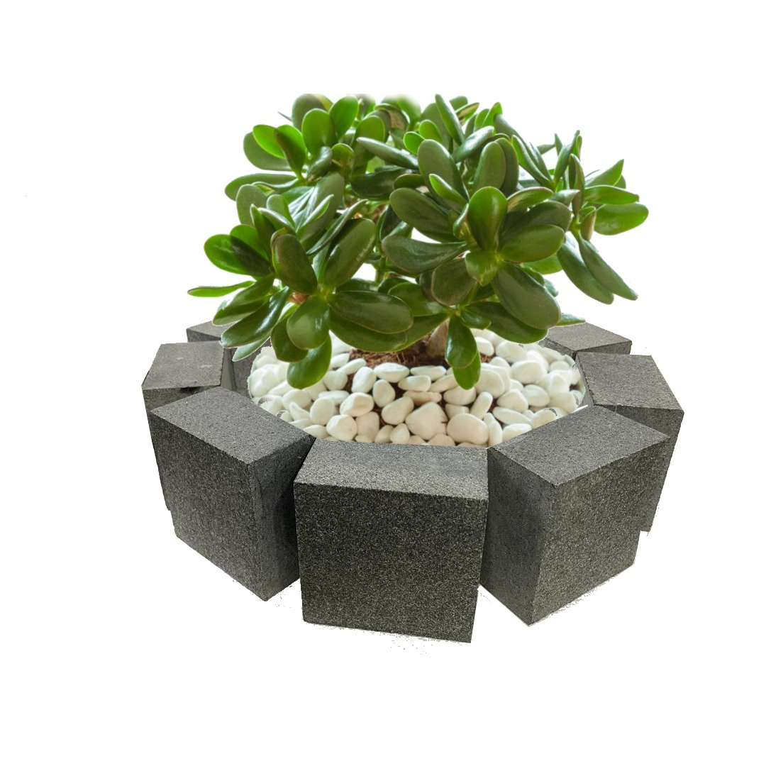 Garden Stone Base Curb Kerb Surround Planter Pot, Furniture & Home ...
