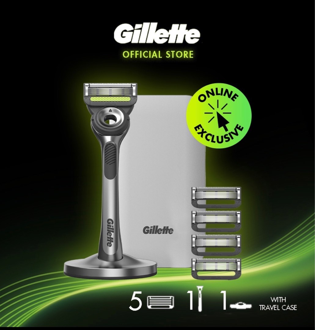 GilletteLabs with Exfoliating Bar Razor, 1 Handle, 5 Blade Refills ...