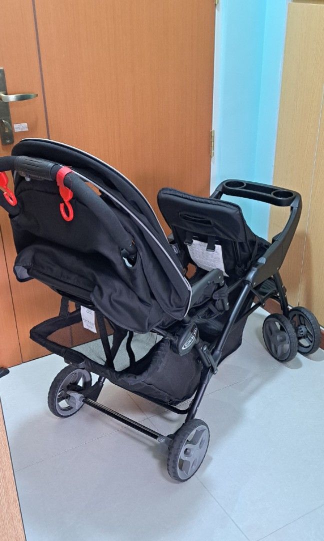 Graco Double 2 Seater Stadium Duo stroller pram, Babies & Kids, Going ...