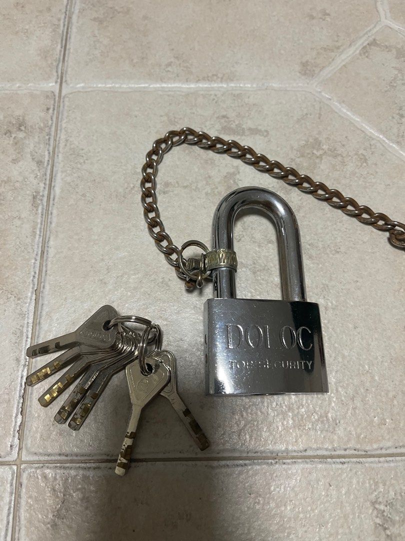 Hdb gate lock - Doloc with 7 keys, Furniture & Home Living, Security ...