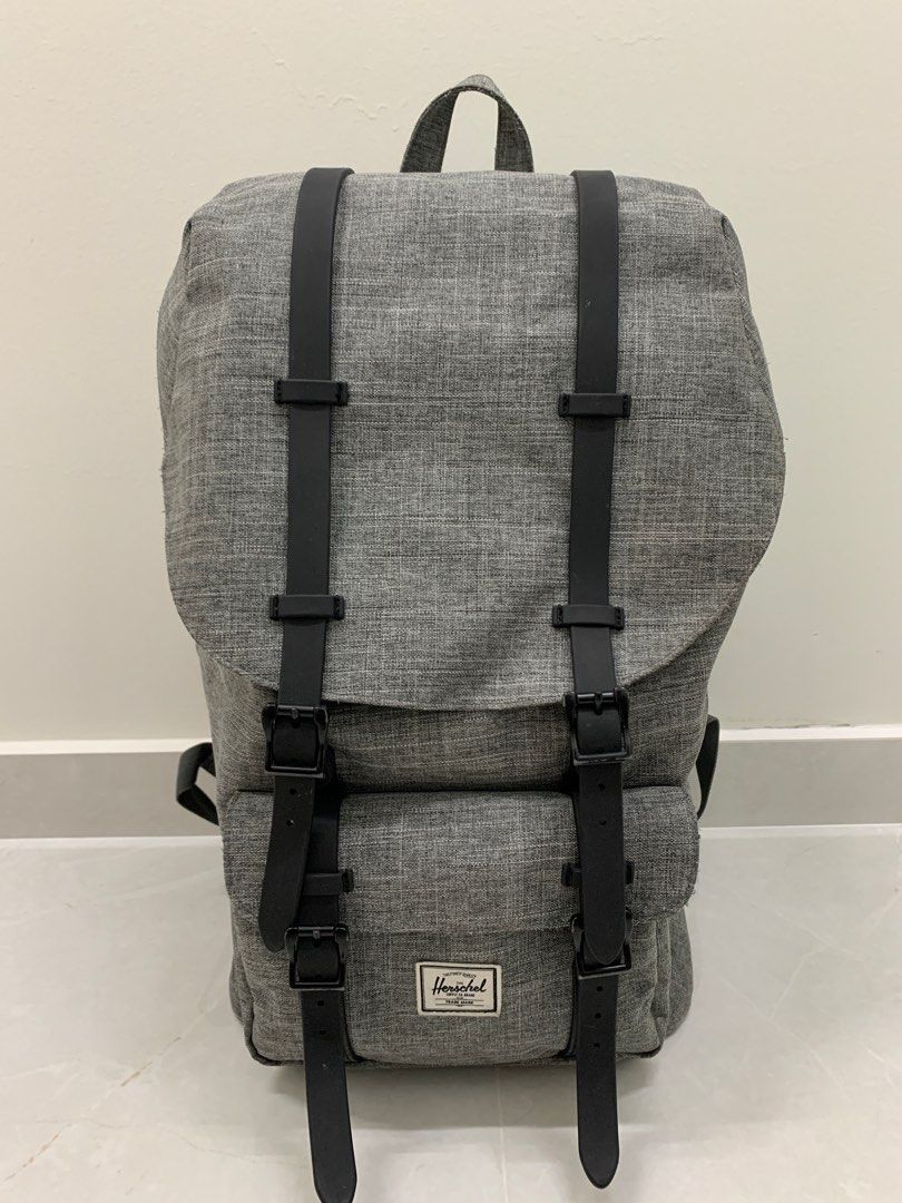 Herschel Little America Raven Crosshatch Mid-Volume Backpack, Men's Fashion, Bags, Backpacks on ...