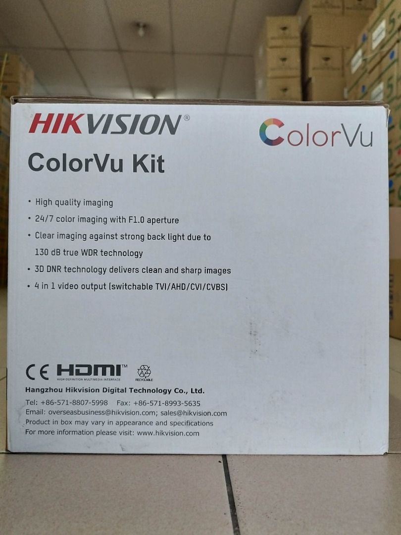 HIKVISION TVI-8CH4D4B-2MP-ColorVu 8CH Package Kit 2MP, Furniture & Home Living, Security & Locks ...