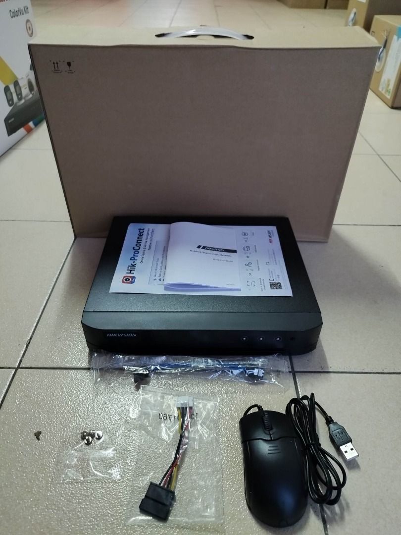 HIKVISION TVI-8CH4D4B-2MP-ColorVu 8CH Package Kit 2MP, Furniture & Home Living, Security & Locks ...